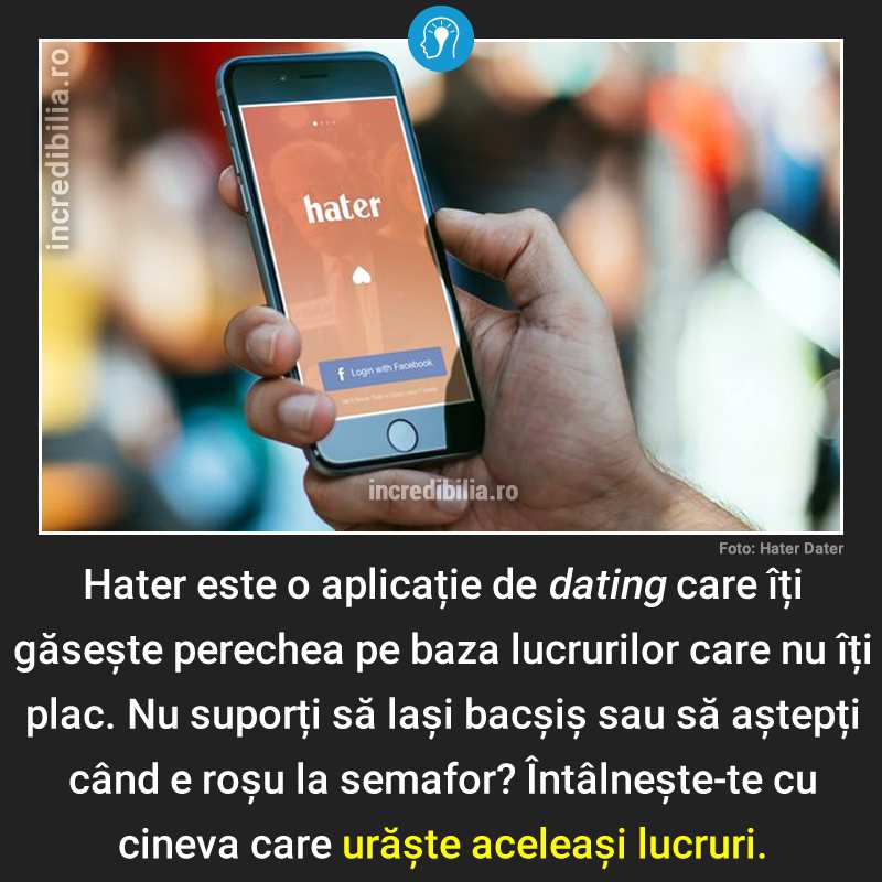 Ce aplicație îți găsește perechea pe baza lucrurilor pe care le urăști?